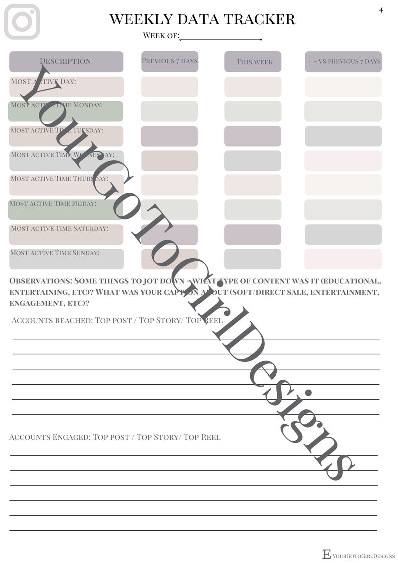 Social Media Data Tracker - Small Business - Boutique Owners ...