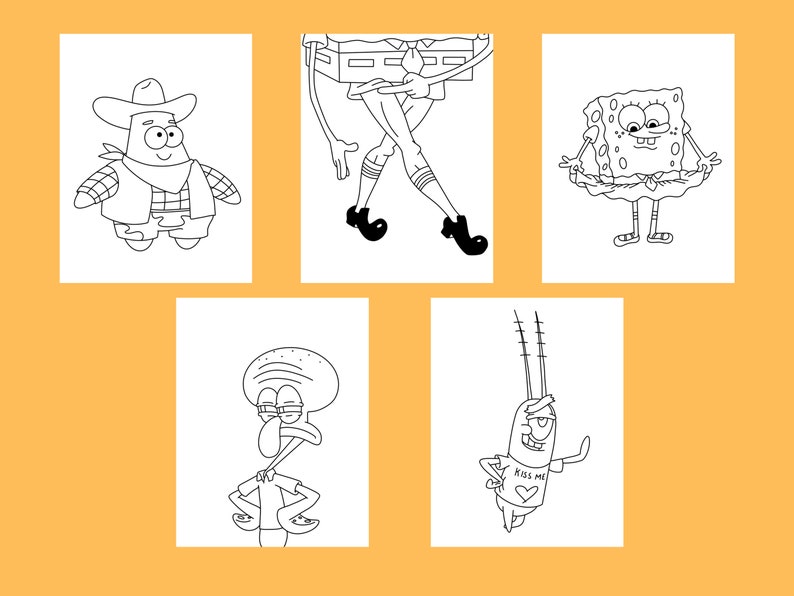 Spongebob Meme Coloring Pages 10 Pack Printable Coloring Pages ...