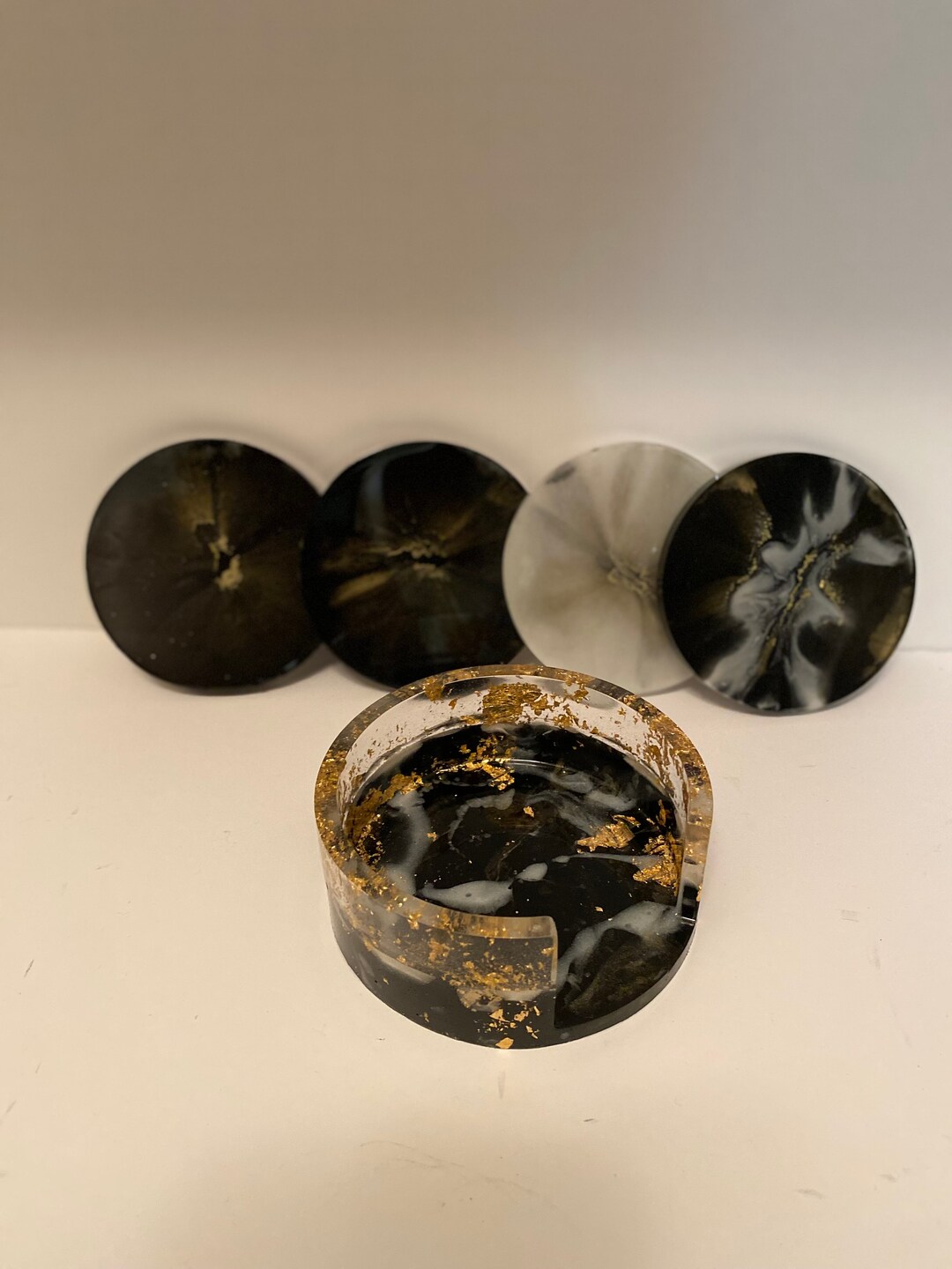 Custom Epoxy Resin Coasters and Ashtray - Etsy
