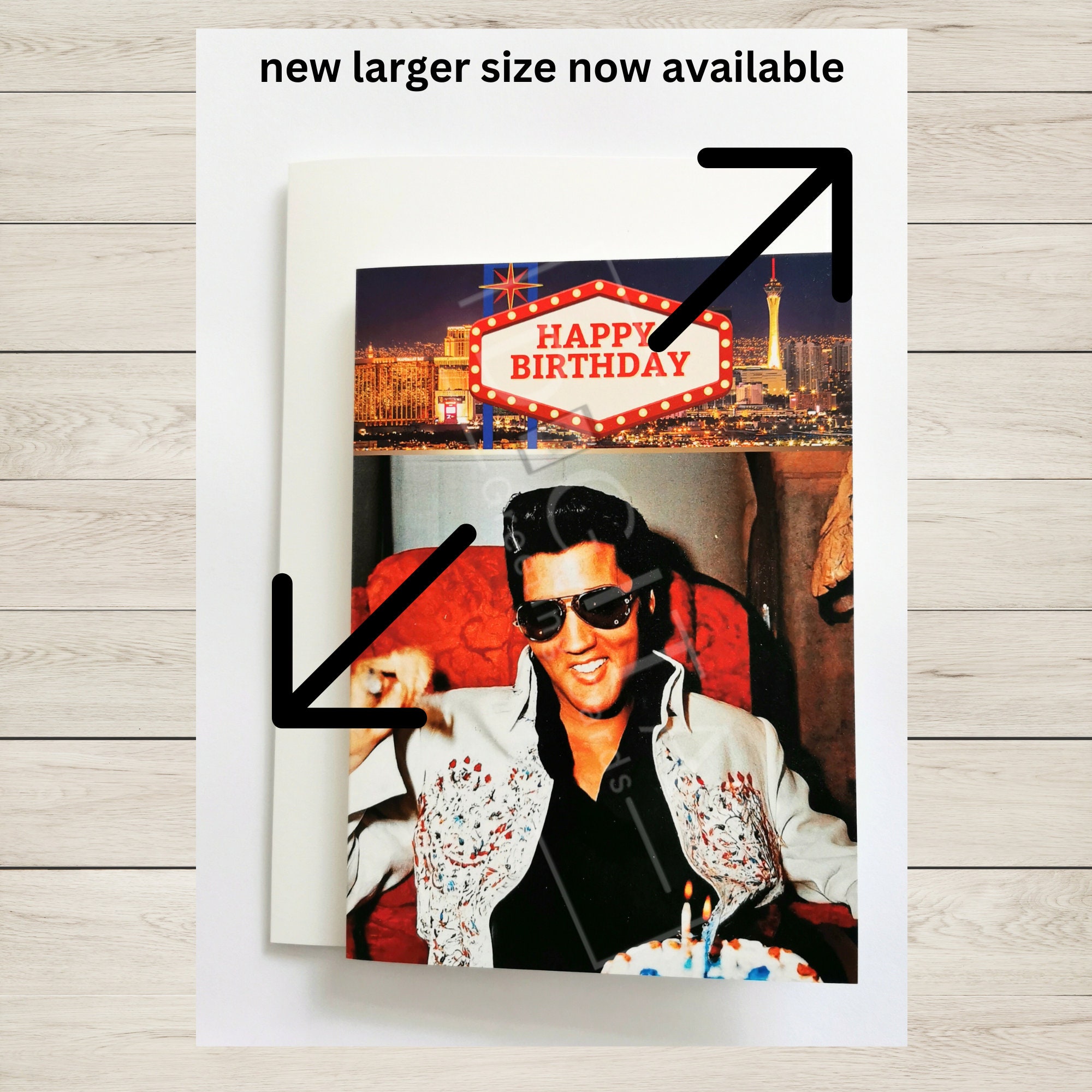 Elvis Birthday Card, Personalised Elvis Card With Happy Birthday in the ...