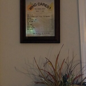 Rex Orange County Print Who Cares? Album List Receipt Die-cut ...