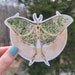 Luna Moth Sticker | Botanical Moon Moth Watercolor Sticker | Matte ...
