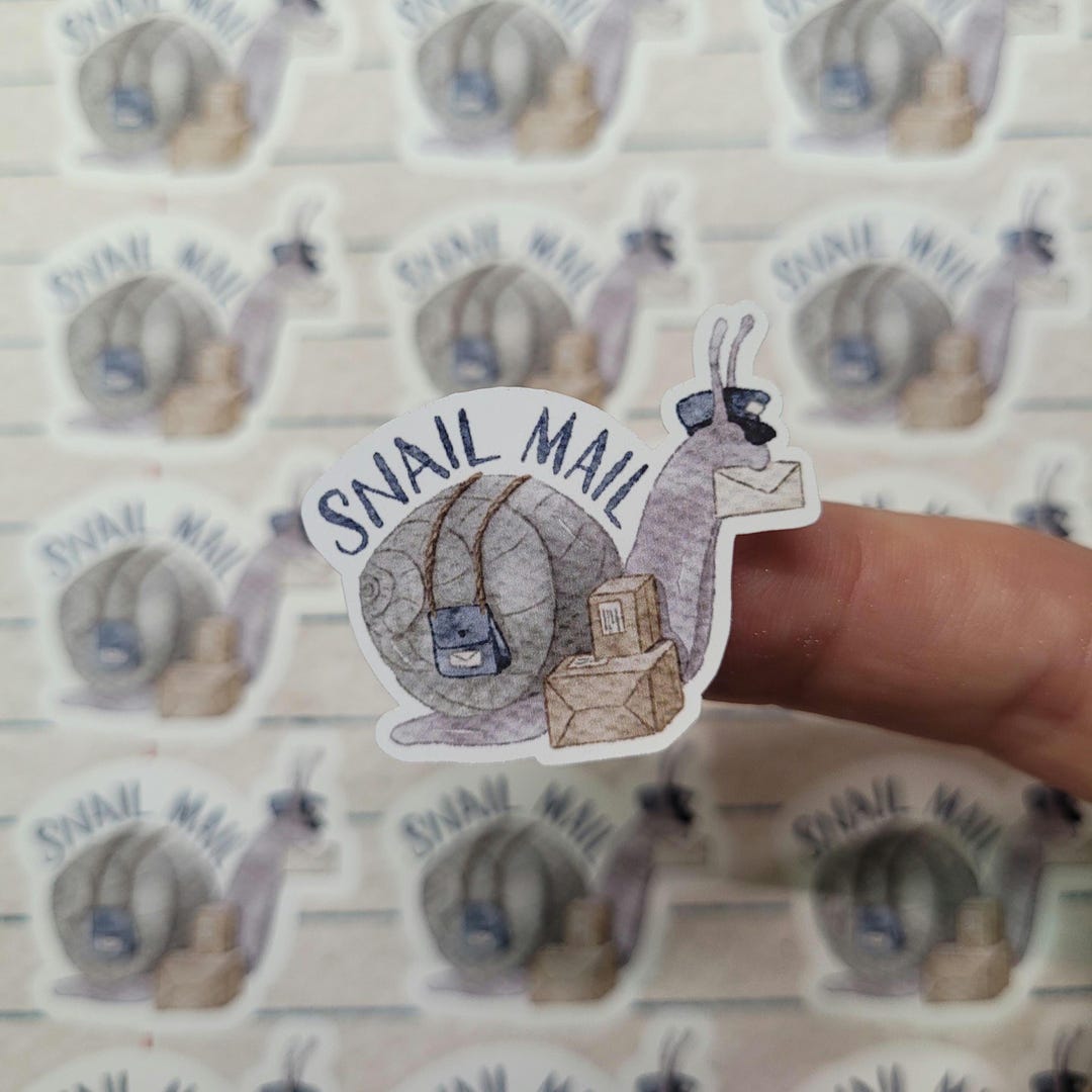 15 Mini Snail Mail Stickers | Mail Sticker Kiss Cut Sheet ...