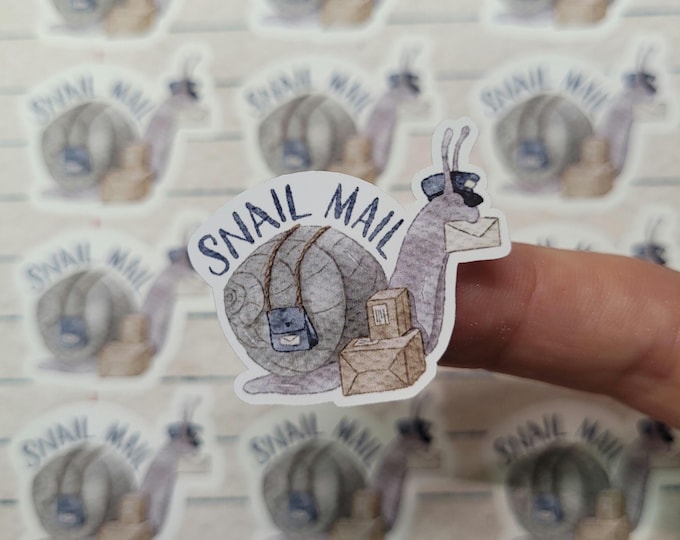 15 Mini Snail Mail Stickers | Mail Sticker Kiss Cut Sheet ...