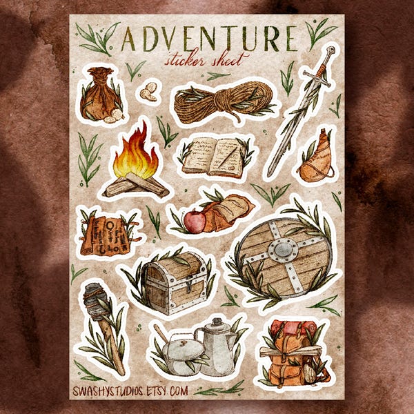 Fantasy Stickers - Etsy