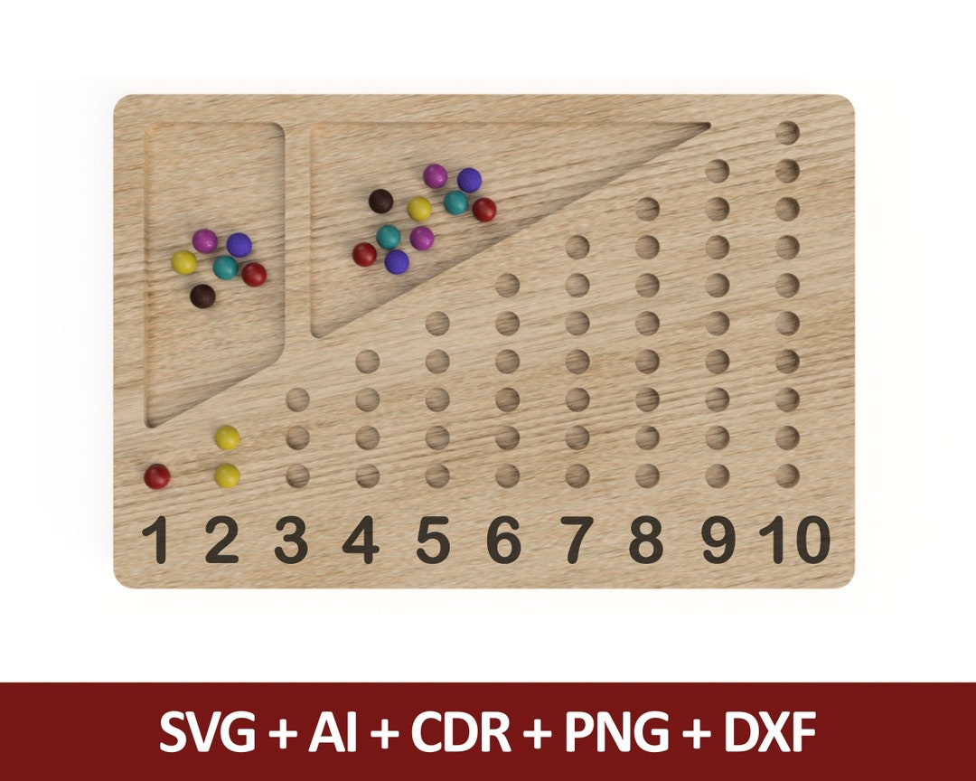 Montessori Counting Board | Educational Toy | Counting Boards | 1-10 ...
