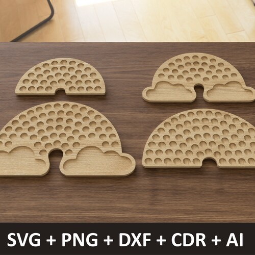 Montessori Counting Trays Boards Svg Dxf Digital Files - Etsy