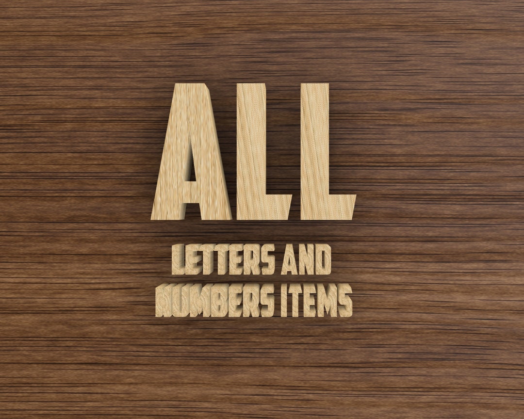 All Letters and Numbers Toys From the Edutoysstudio Shop | Complete ...