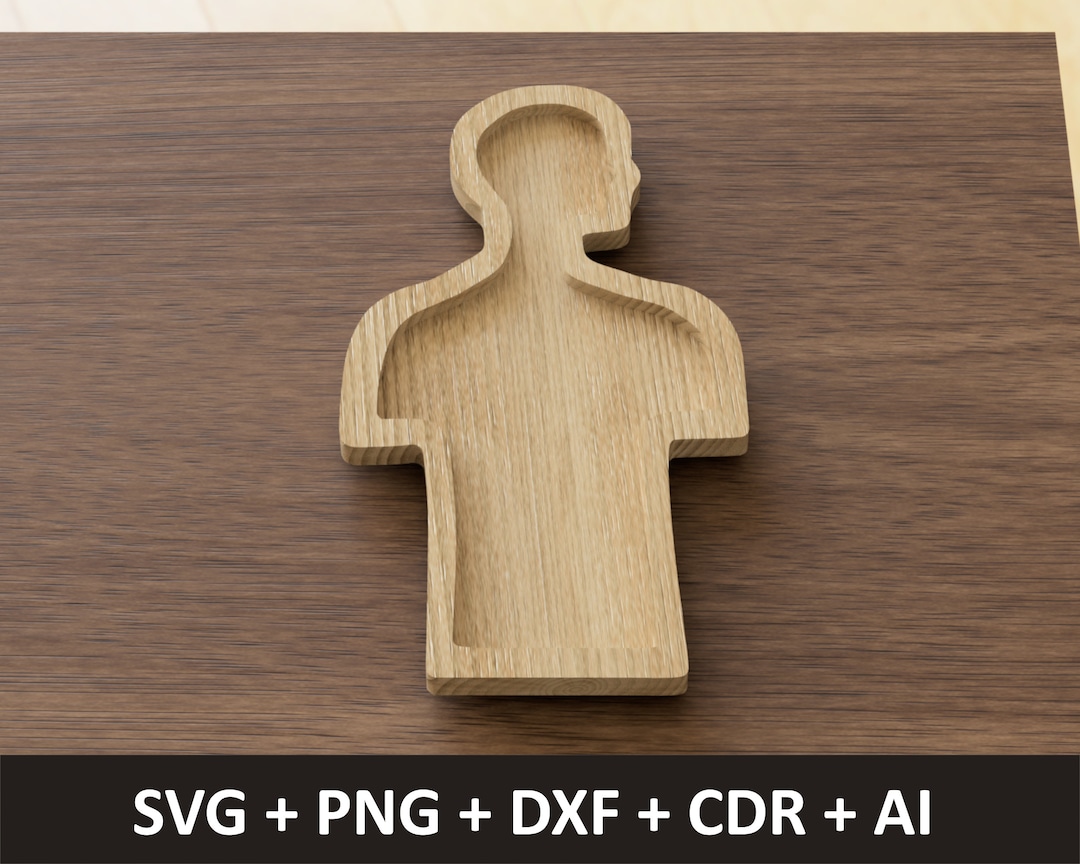 Human Body Tray Plate | Digital CNC Cut File | Svg Dxf File | Sensory ...