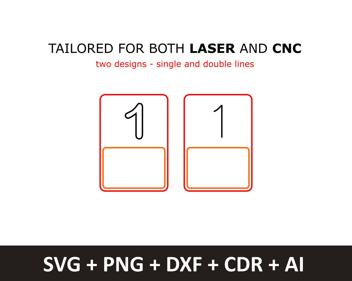 Montessori Counting Trays Boards Svg Dxf Digital Files - Etsy