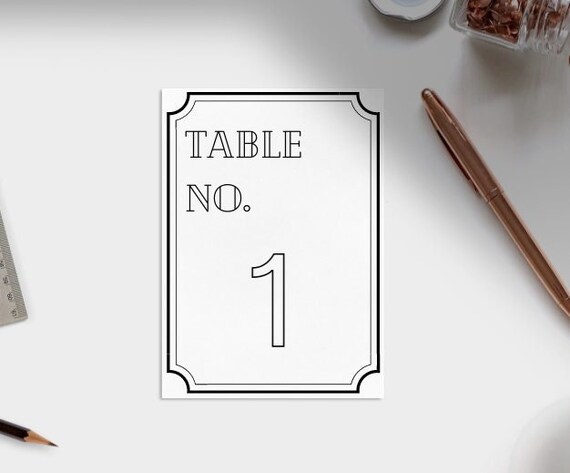 Printable Table Guest Cards | Etsy