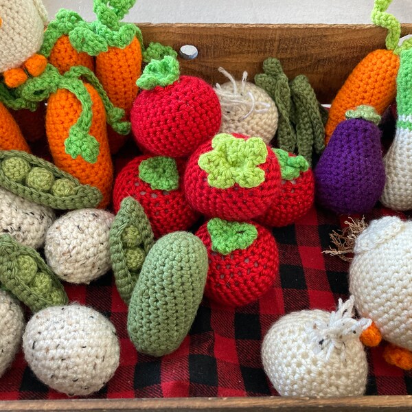 Crochet Vegetables - Etsy
