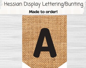 Hessian Display - Etsy