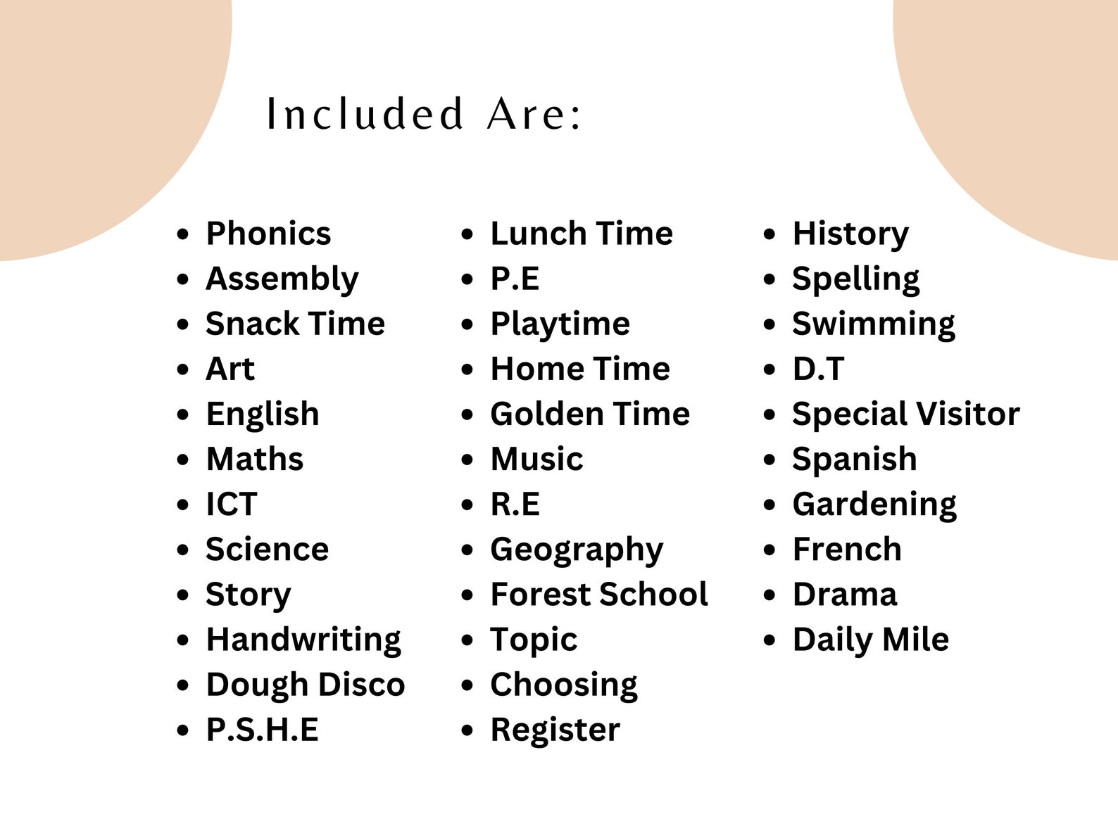 Natural Hessian Visual Timetable ,daily Activities, Plan Routine, Daily ...