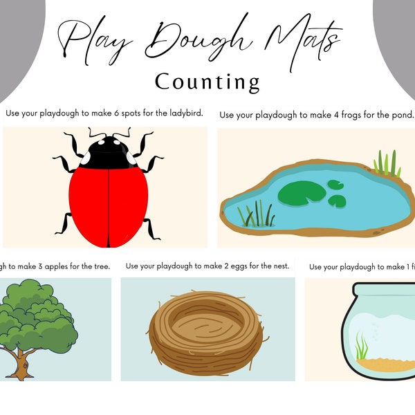 Play Dough Mats - Etsy