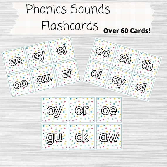 Phonics Sounds Phoneme Flashcards - Etsy