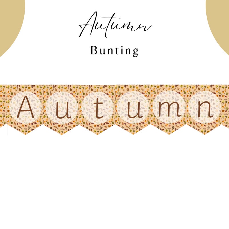 Autumn Bunting - Etsy