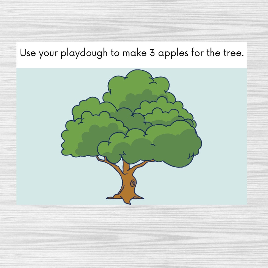 Play Doh Mats Counting Visual Cards Printable Play Dough - Etsy