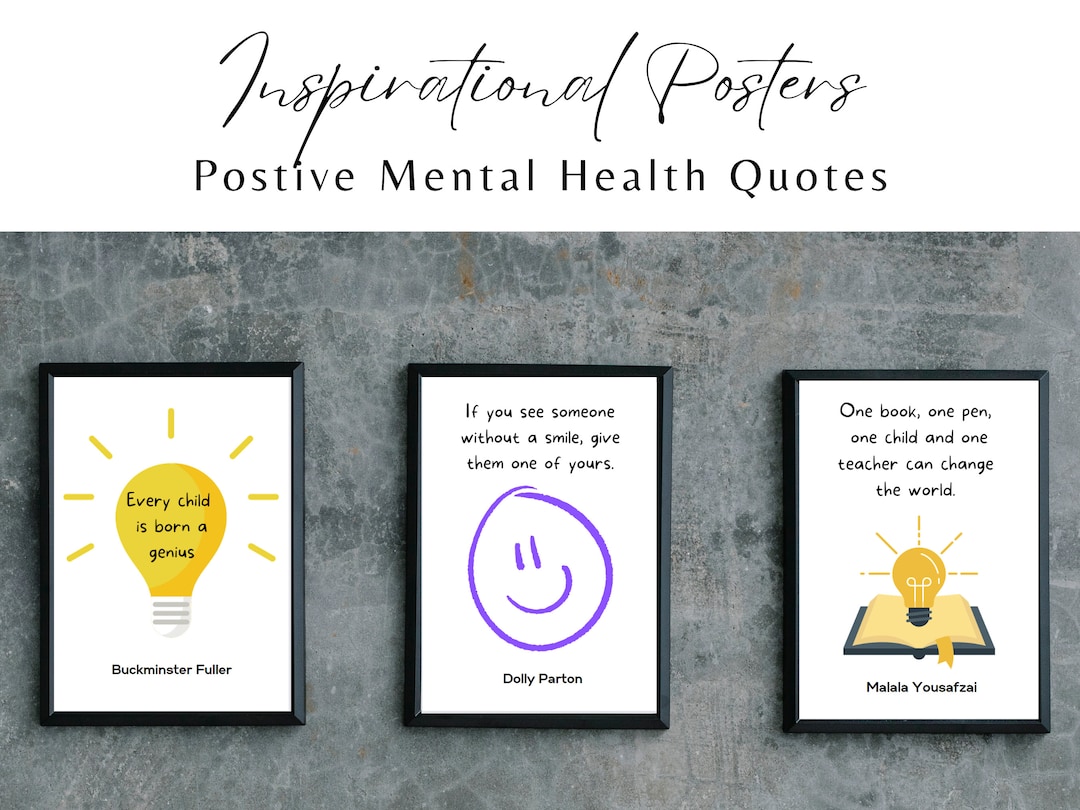 Children's Mental Health Quotes Inspirational Posters Digital - Etsy