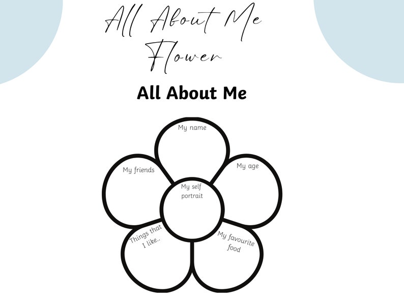 All About Me Printable, Kids Educational Activity, Get to Know Me, Meet ...