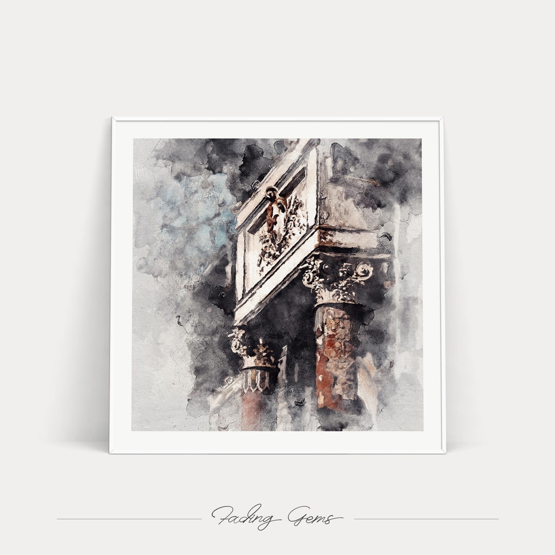 Old House With Columns, Facade Detail, Historic Architecture, Travel ...