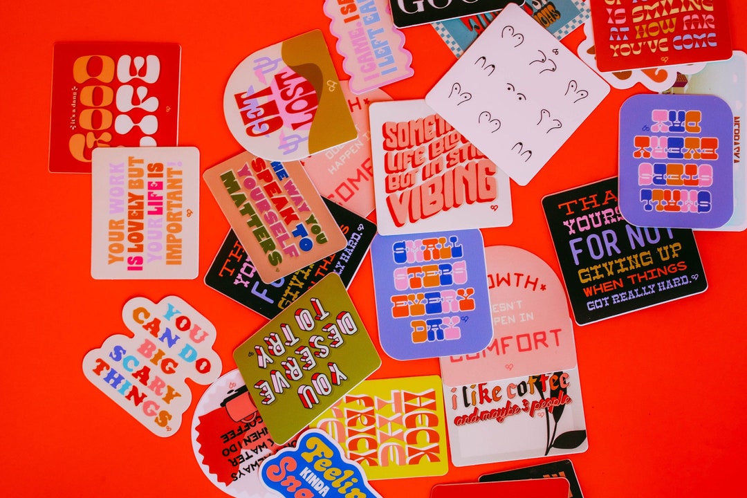 Surprise Sticker 10 Pack | Vinyl Waterproof Sticker Set, Dishwasher ...