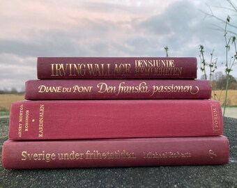 Rainbow Book Stack Swedish Decorative Books Real Hardback - Etsy