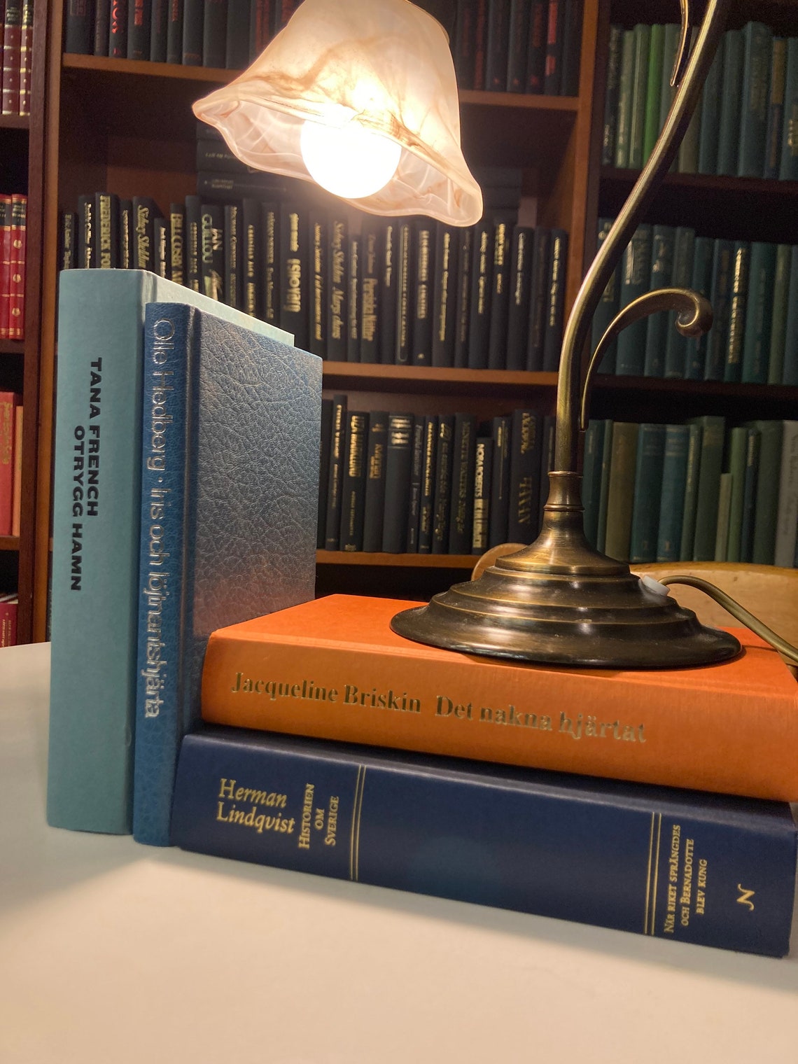 Blue/orange Book Stack | Swedish Decorative Books| Real Hardback - Etsy