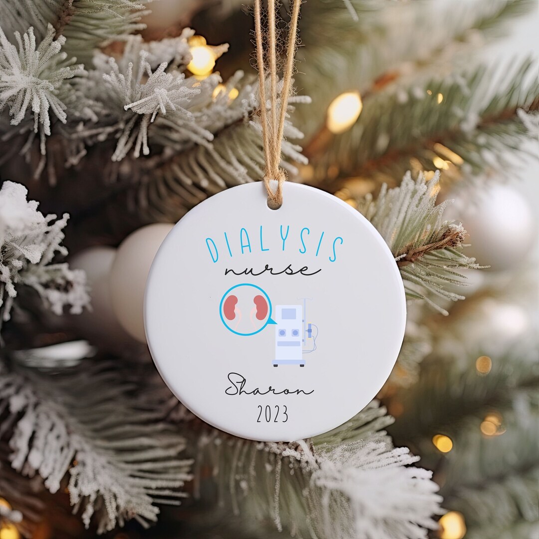 Personalized Dialysis Nurse Ornament, Dialysis Nurse Tech, Nephrology ...