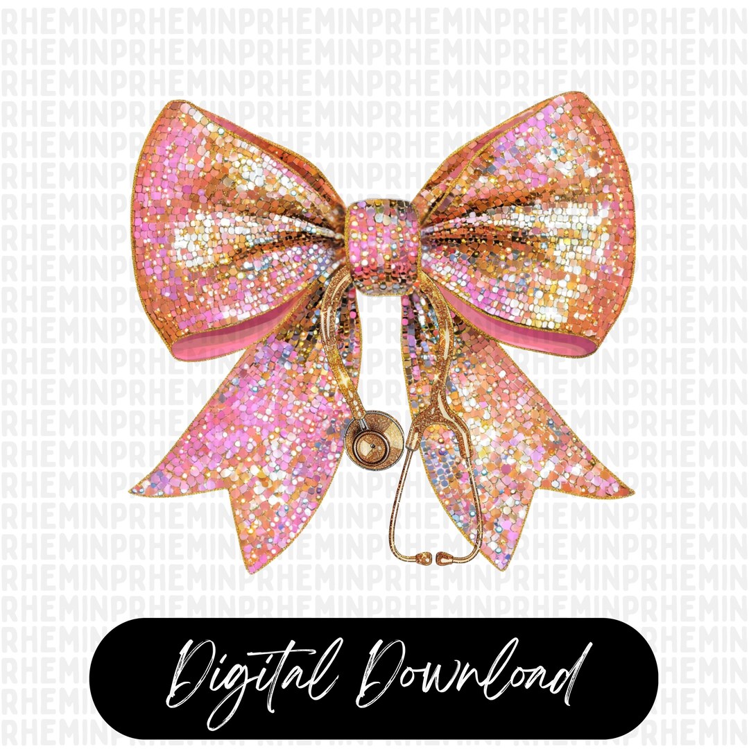 Pink Nurse Coquette Bow Sublimation | Medical | Doctor | Surgeon ...
