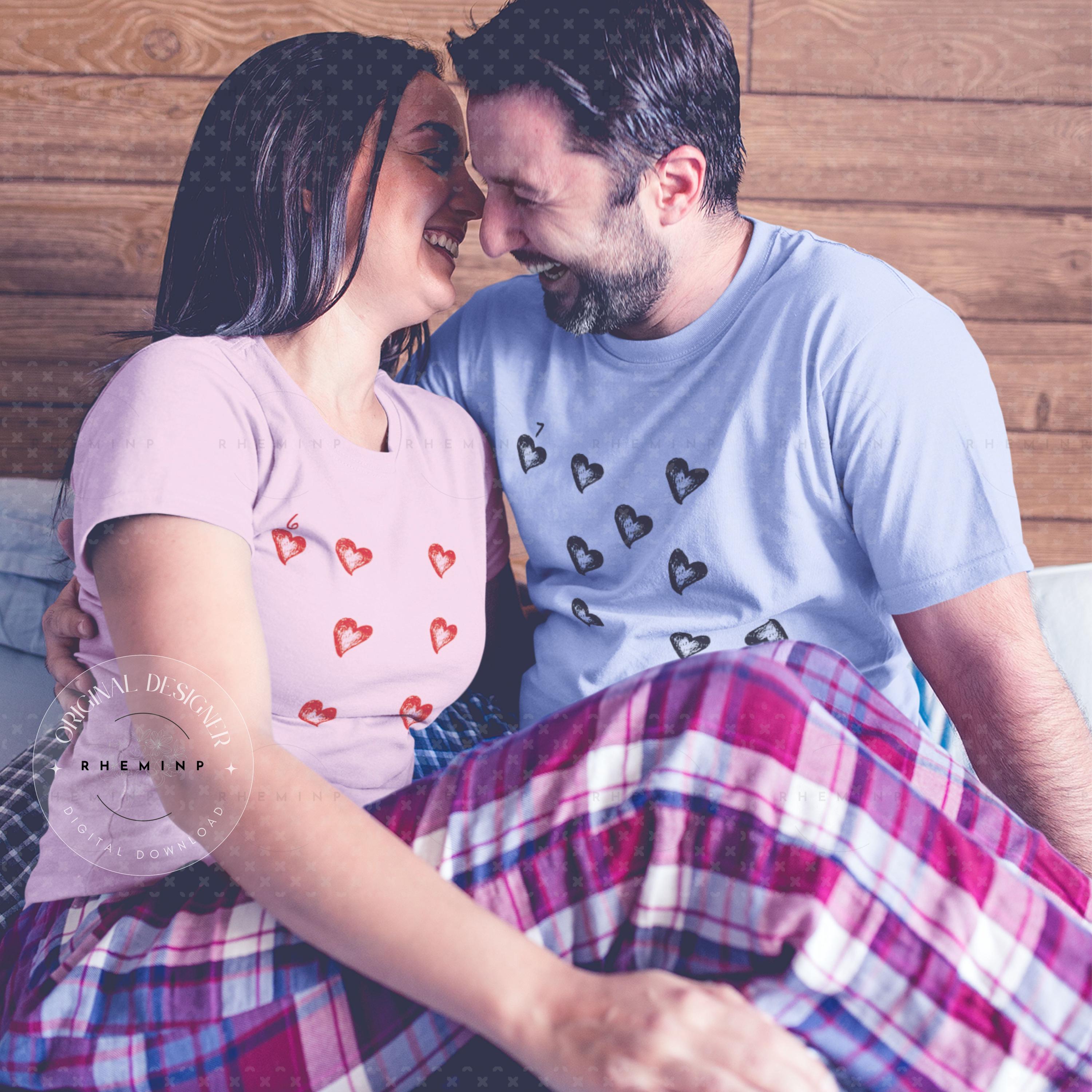67 Hearts PNG for Couples | 6 7 Card Hearts PNG Bundle | Matching ...