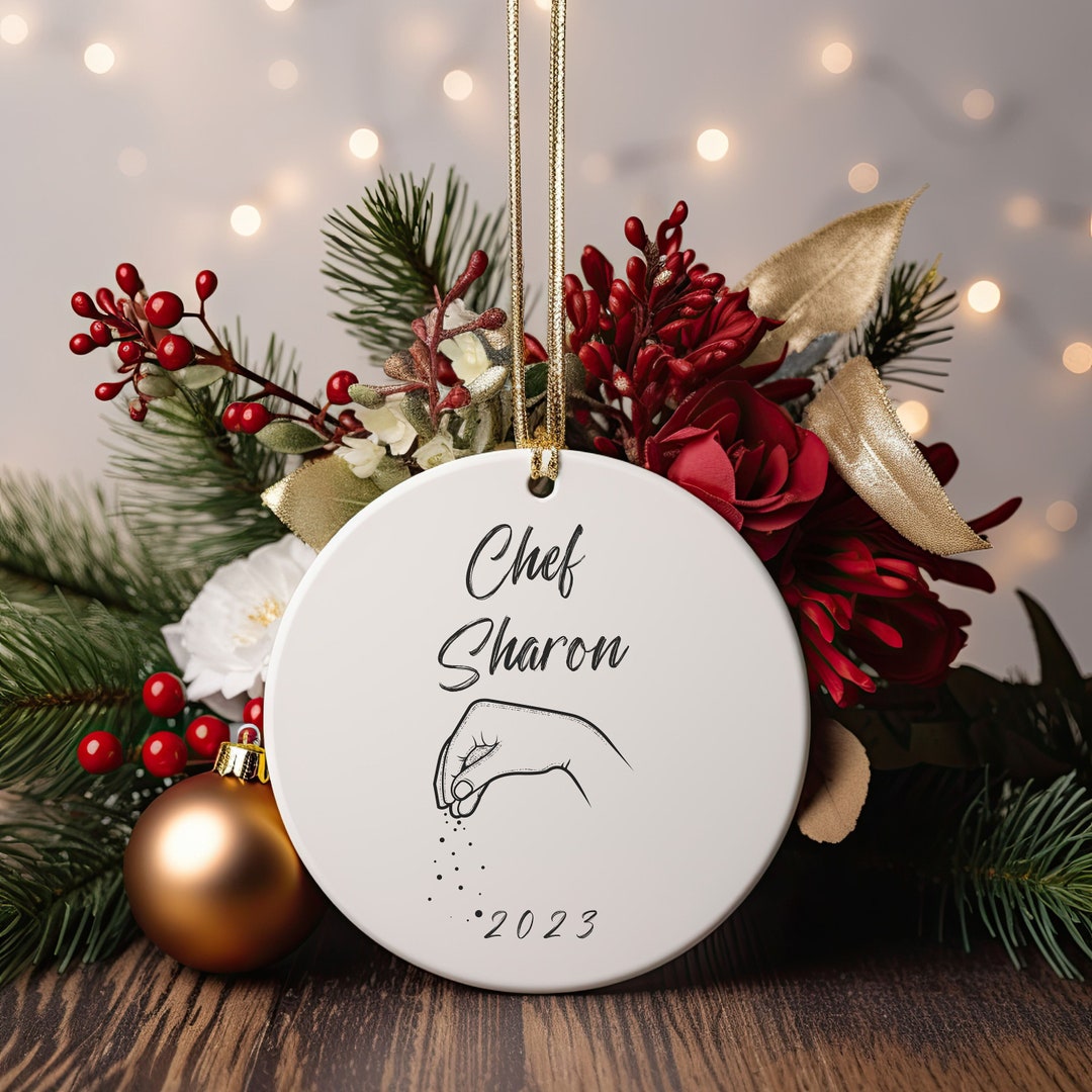 Personalized Chef Ornament, Gifted Chef, Cook Custom, Chef Gift Ideas ...