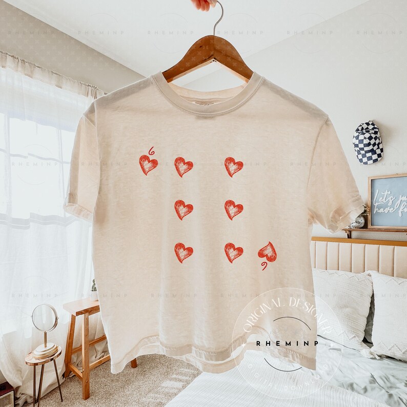 67 Hearts PNG for Couples | 6 7 Card Hearts PNG Bundle | Matching ...