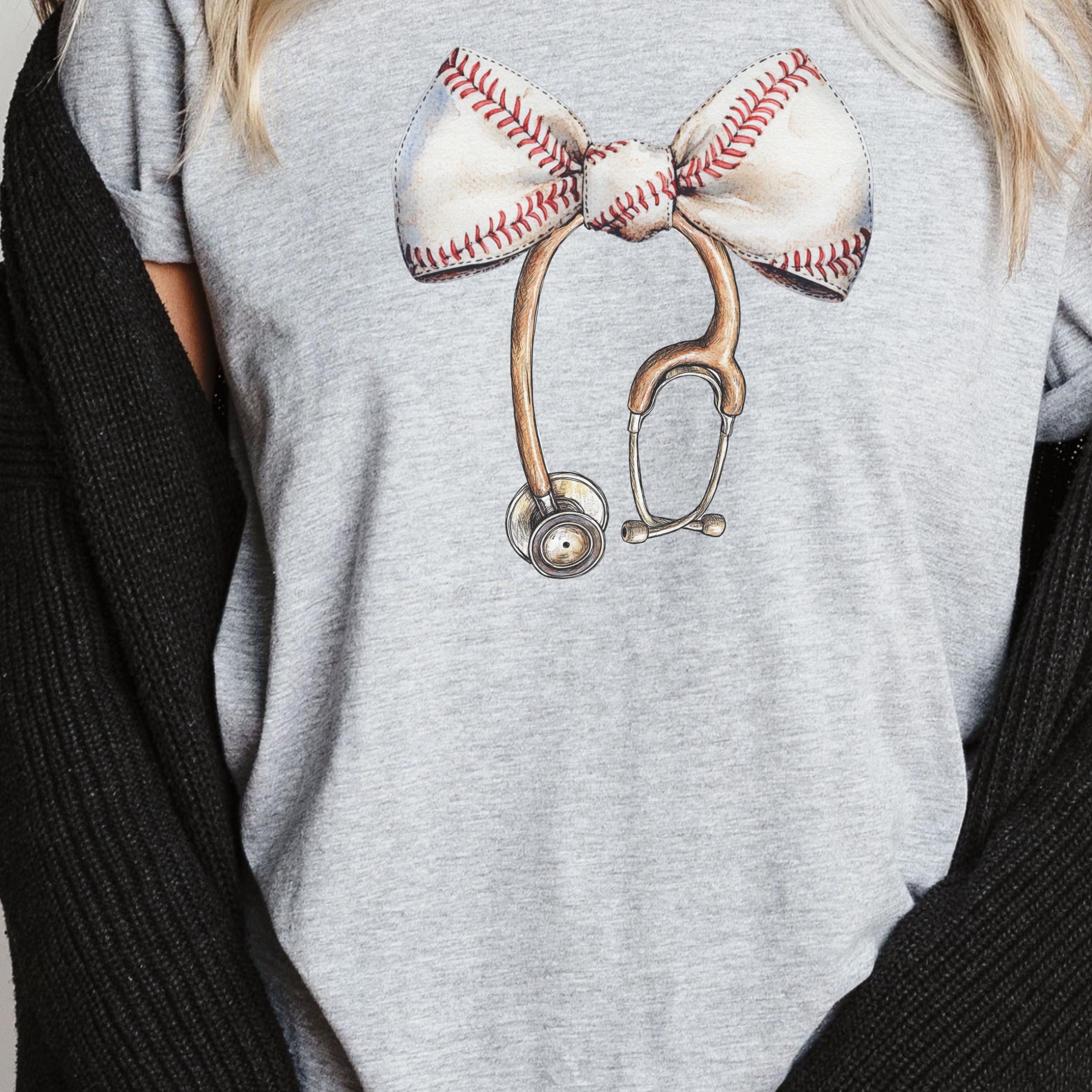 Baseball Nurse Png, Game Day Nurse Coquette PNG, Baseball Bow Png ...