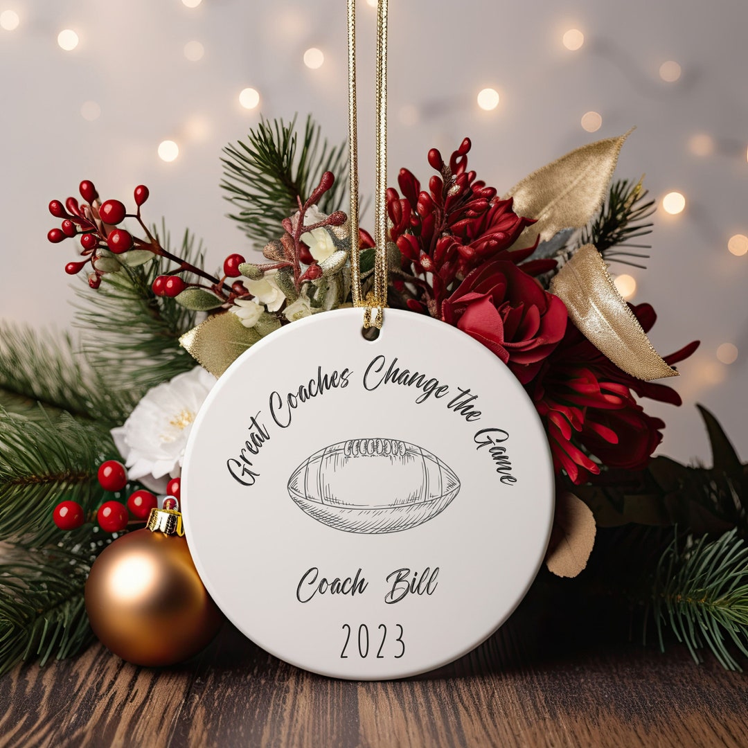 Personalized Football Coach Ornament, Foot Baller, F Ootball, Football ...