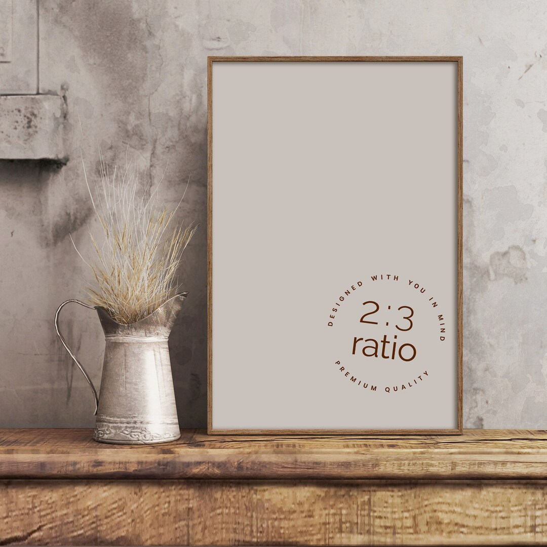 Farmhouse Mockup Rustic Barn Ledge Poster 24x36 Thin Wood Frame 2:3 ...