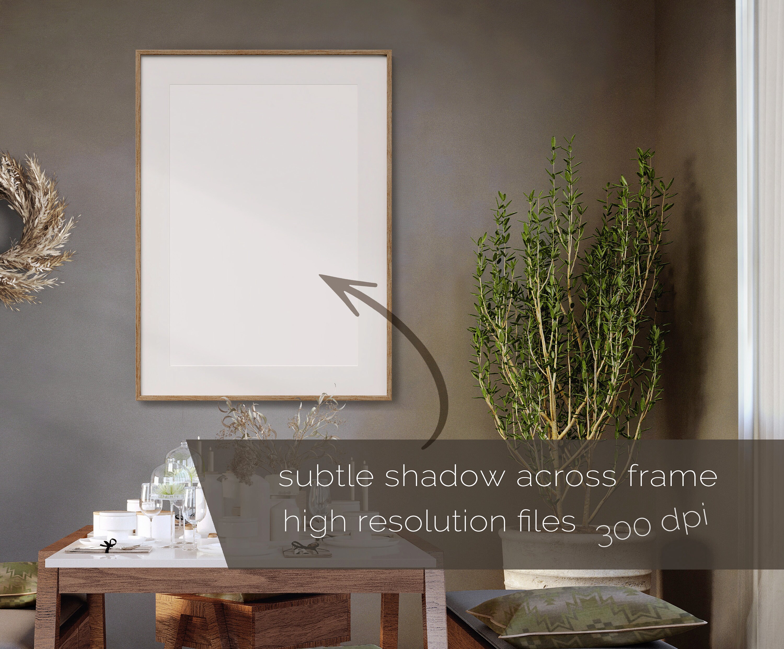 Farmhouse Mockup Bundle Rustic Poster Frame Variety Casual Styled ...