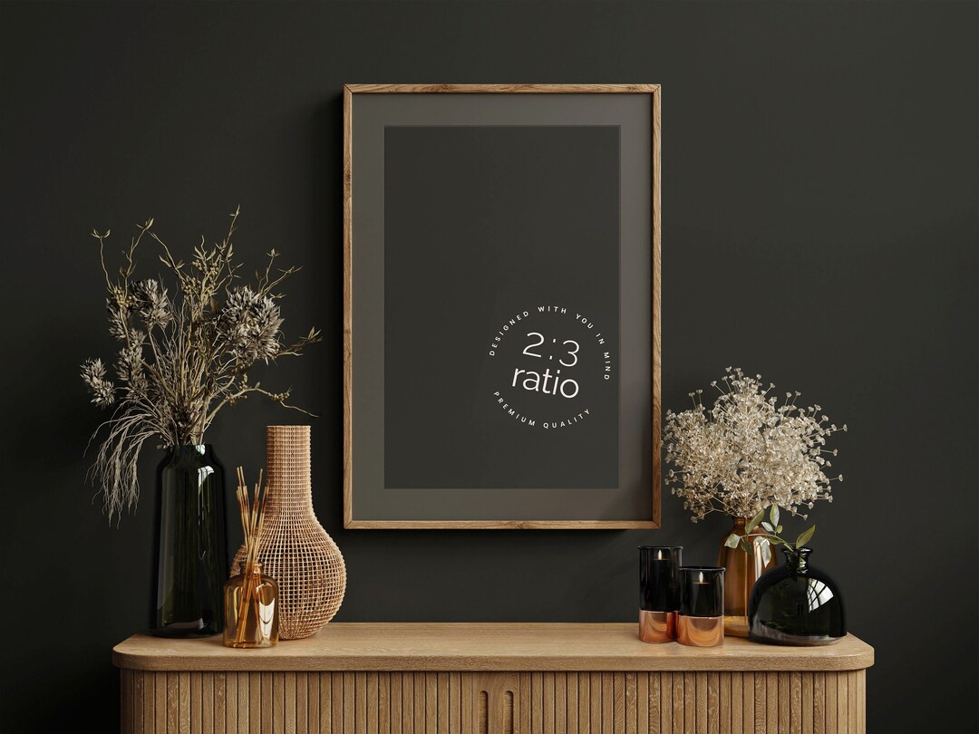 Autumn Console Mockup • 2:3 Ratio Wood Frame (digital Download) - Etsy