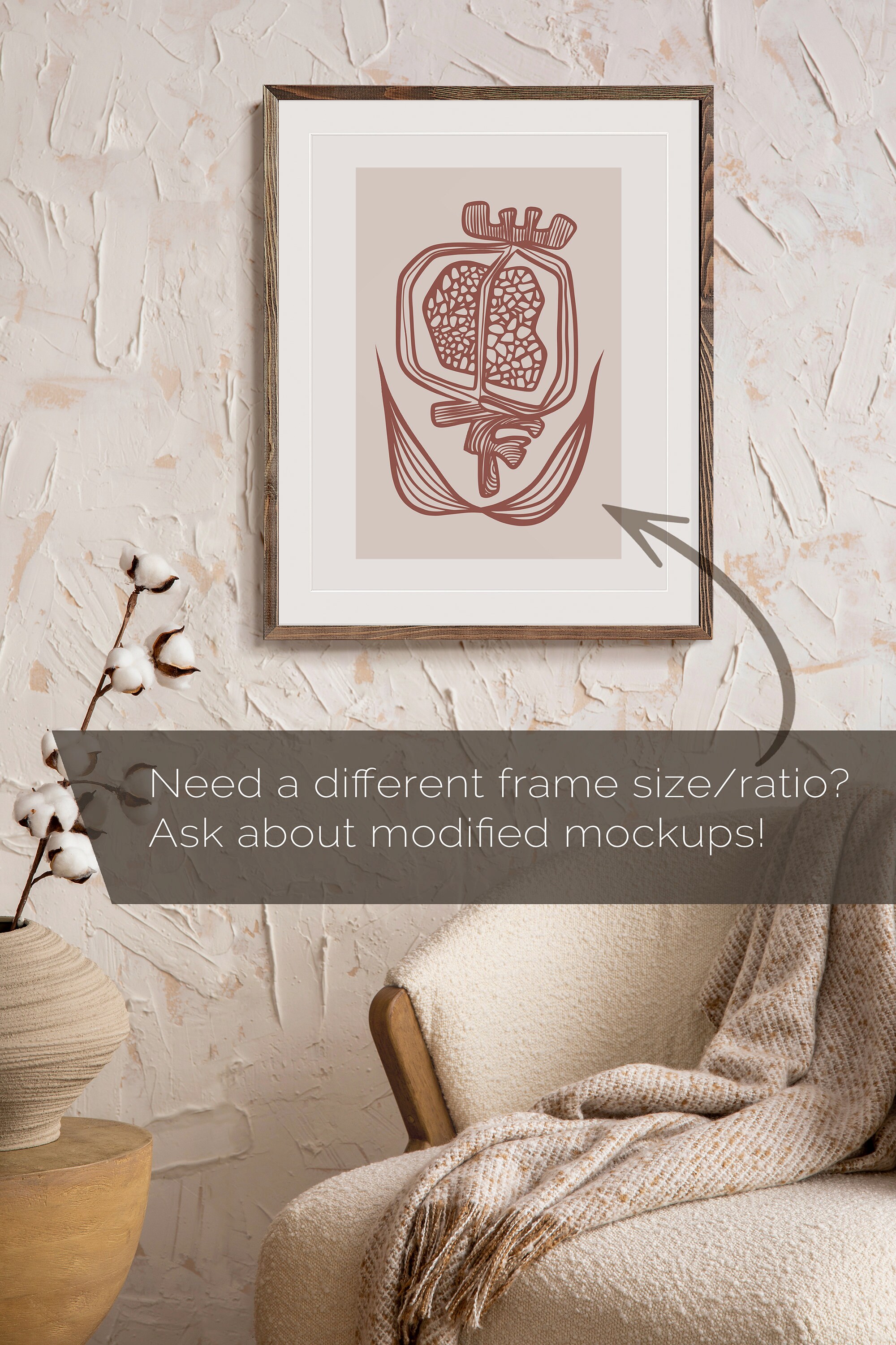 Farmhouse Mockup Bundle Rustic Poster Frame Variety Casual Styled ...