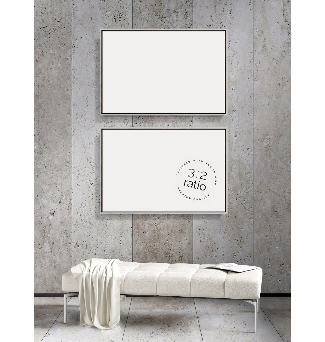 Luxe Loft Horizontal Poster Pair 3:2 Ratio Modern Urban Studio Wall Art ...