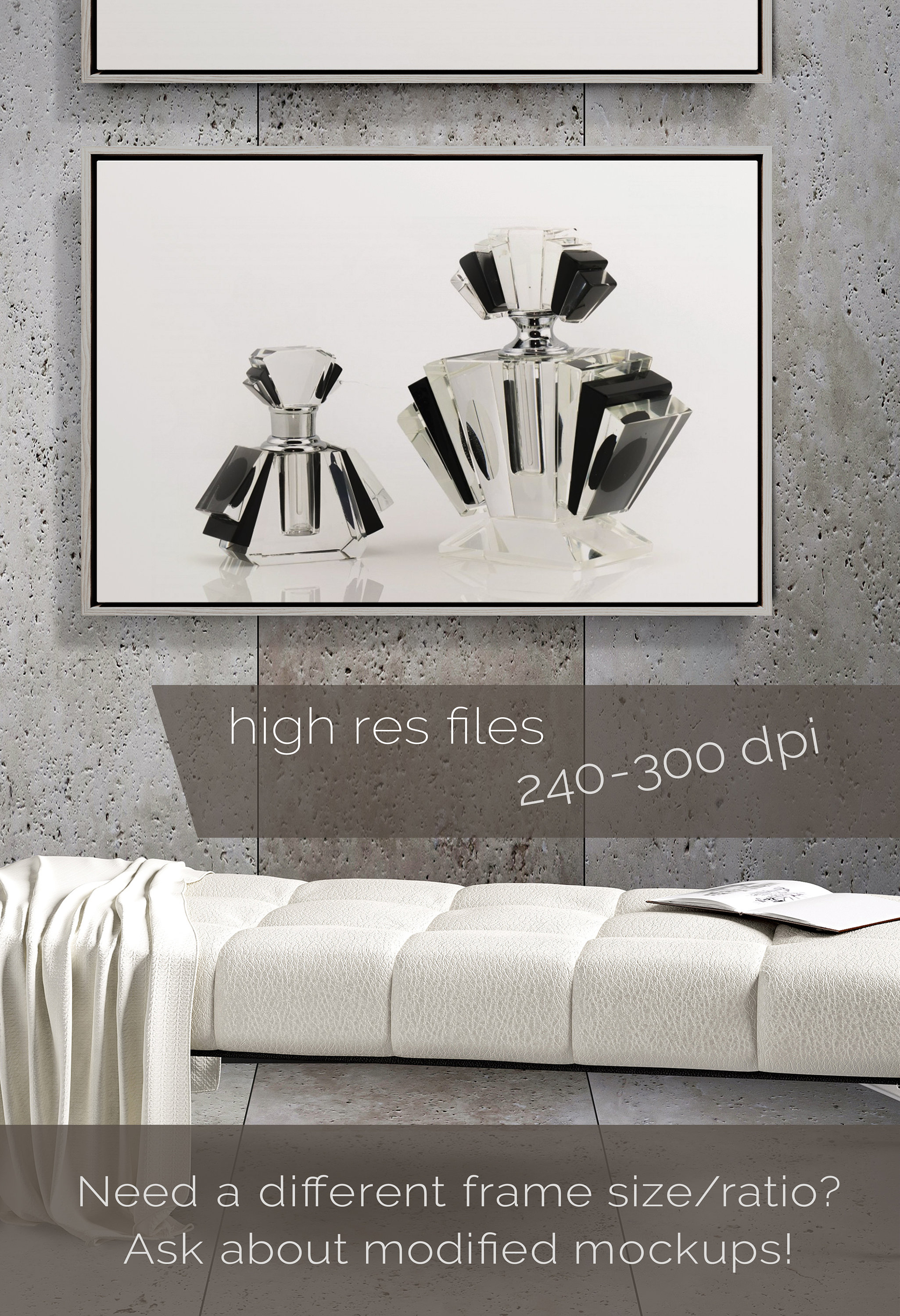 Luxe Loft Horizontal Poster Pair 3:2 Ratio Modern Urban Studio Wall Art ...