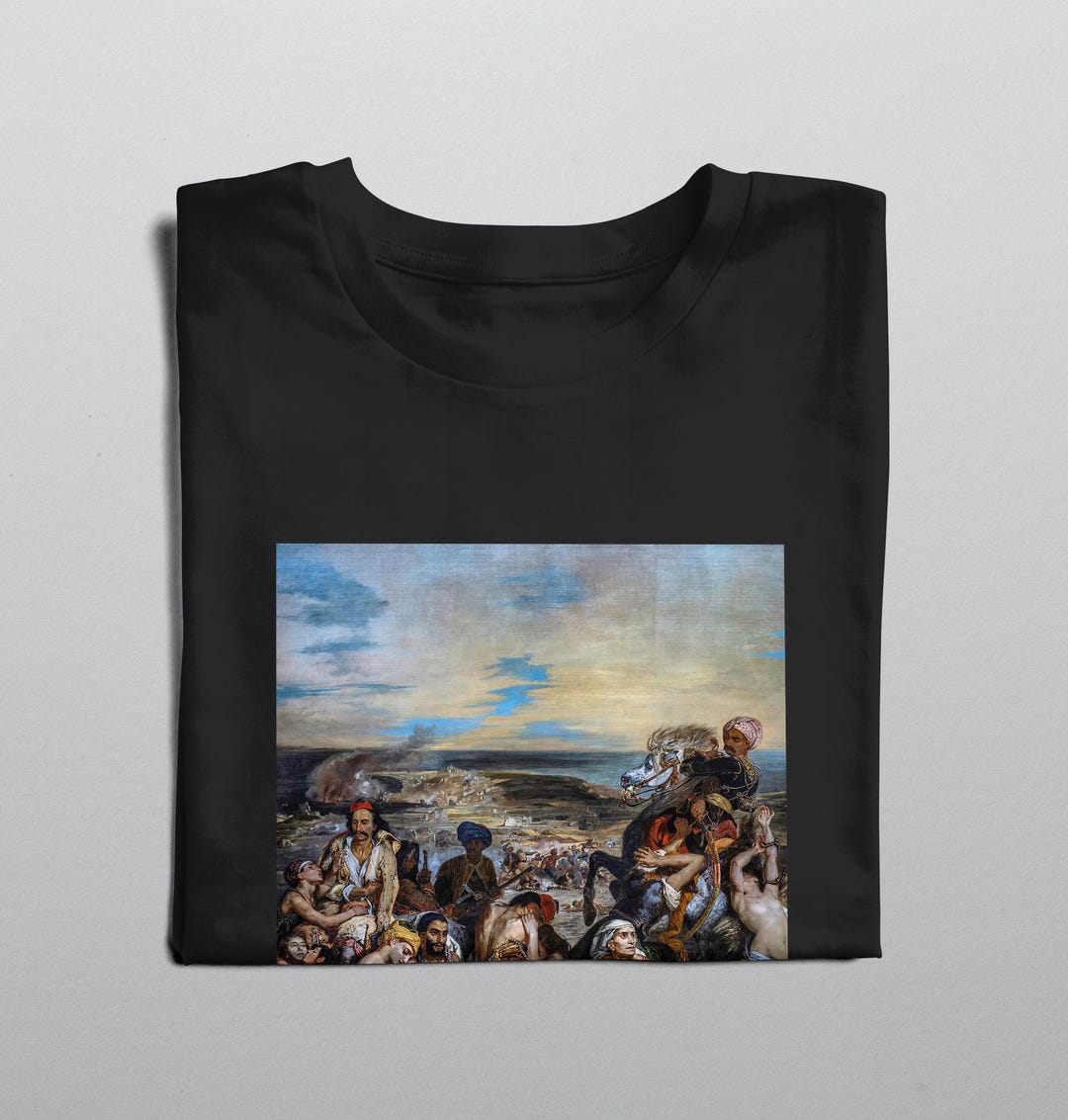 The Massacre at Chios Eugene Delacroix Artists Unisex T-shirt Art ...