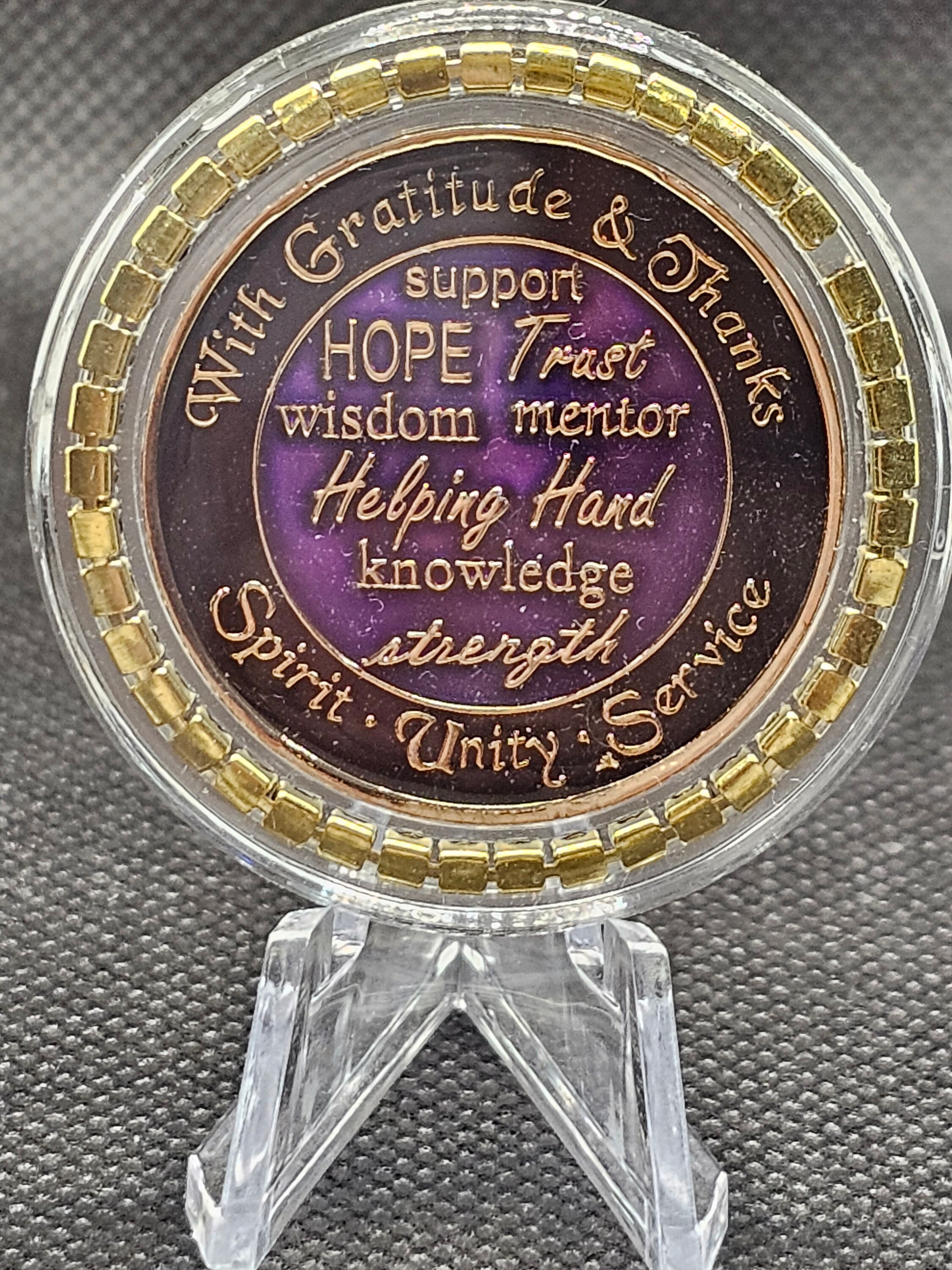 12 Steps Recovery, Medallion, Token, AA, NA, Sobriety, Inspirational ...
