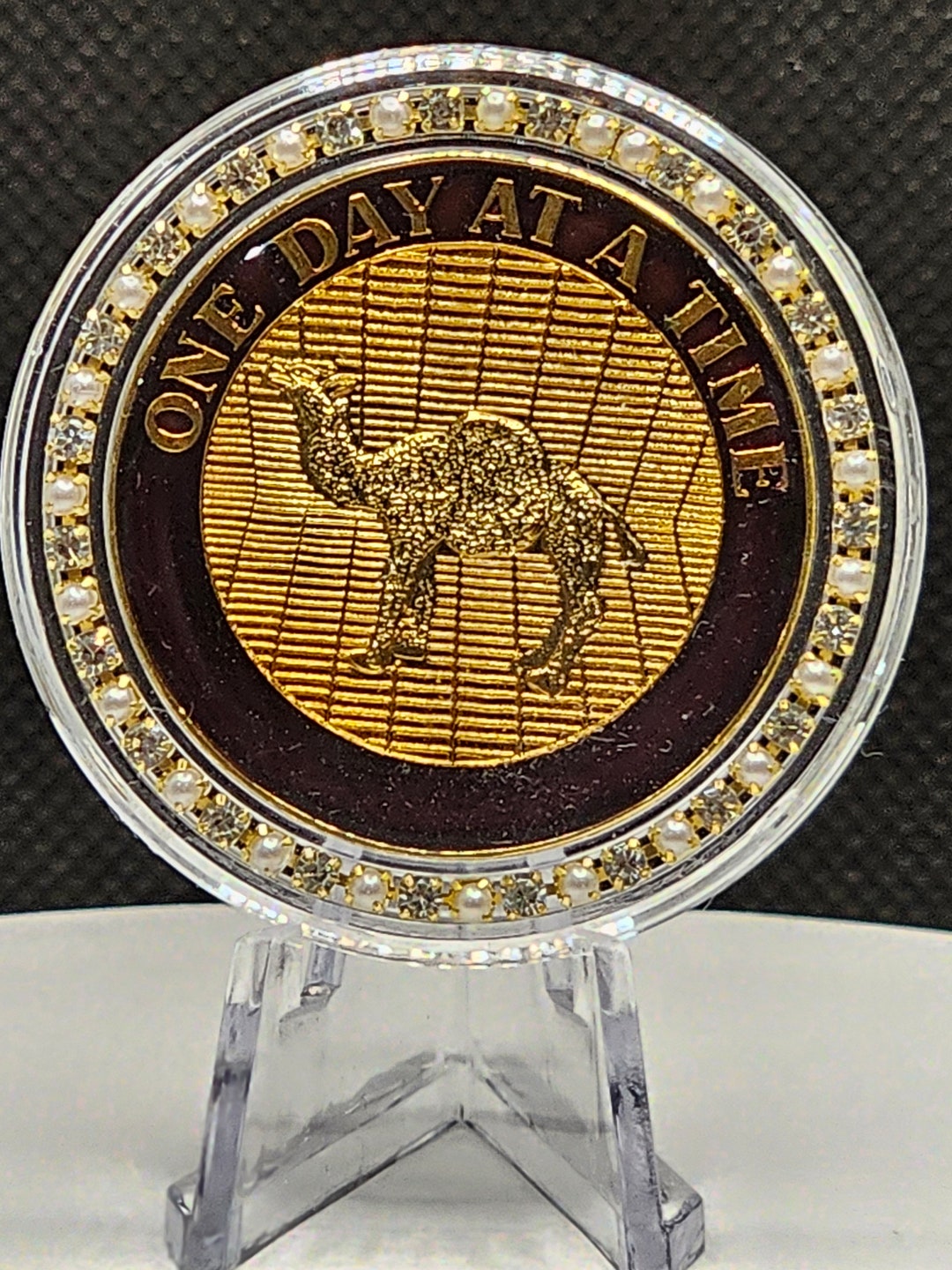 12 Steps Recovery Medallion, Token, AA, NA, Sobriety, Inspirational ...