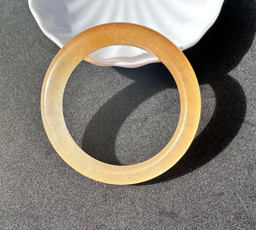 Natural Quartzite Jade Bangle-ice Orange Jade Bangle-gift for - Etsy