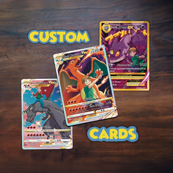 Custom Pokemone Card - Etsy