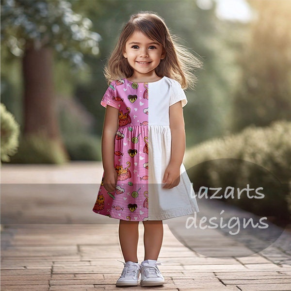 Cotton Summer Dress Mockup Template, Photoshop, Procreate (PSD ...