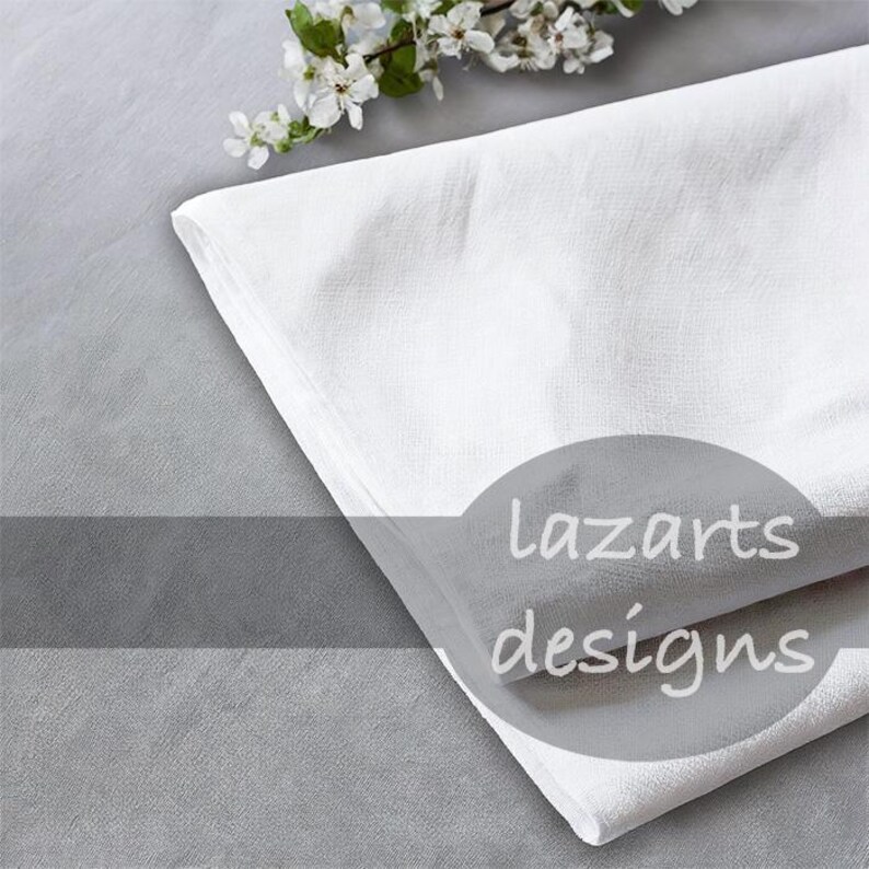 Folded Cotton Fabric Mockup, Seamless Pattern Design (PSD, Procreate ...