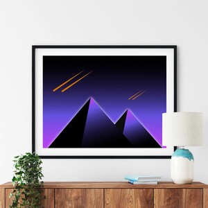 Retrowave Poster | Vaporwave Decor | Printable Wall Art | Indie Room ...
