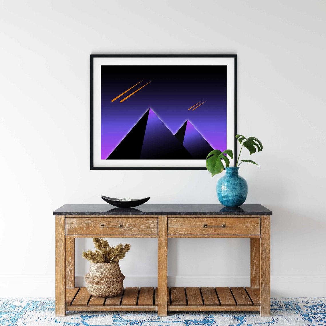 Retrowave Poster Vaporwave Decor Printable Wall Art - Etsy